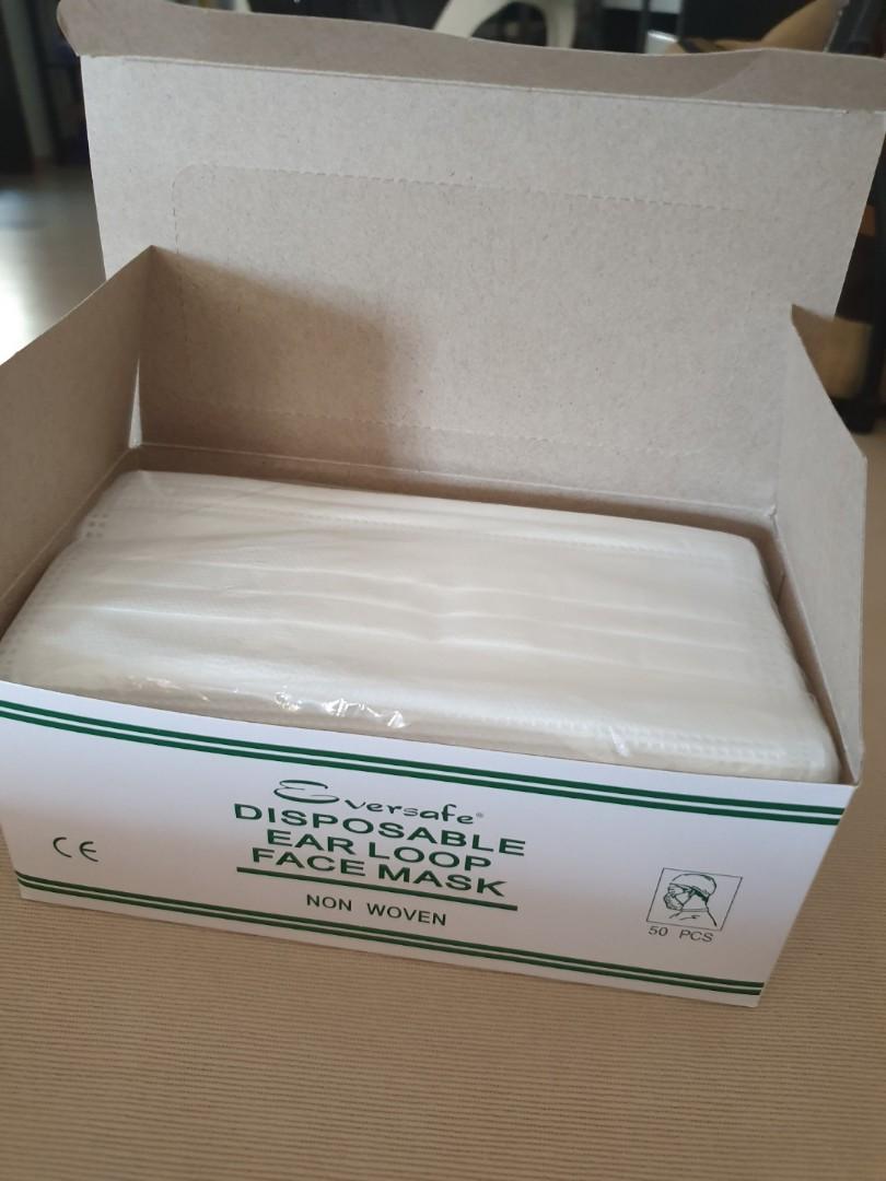 Eversafe Surgery Disposable mask, Health & Nutrition, Face Masks & Face ...