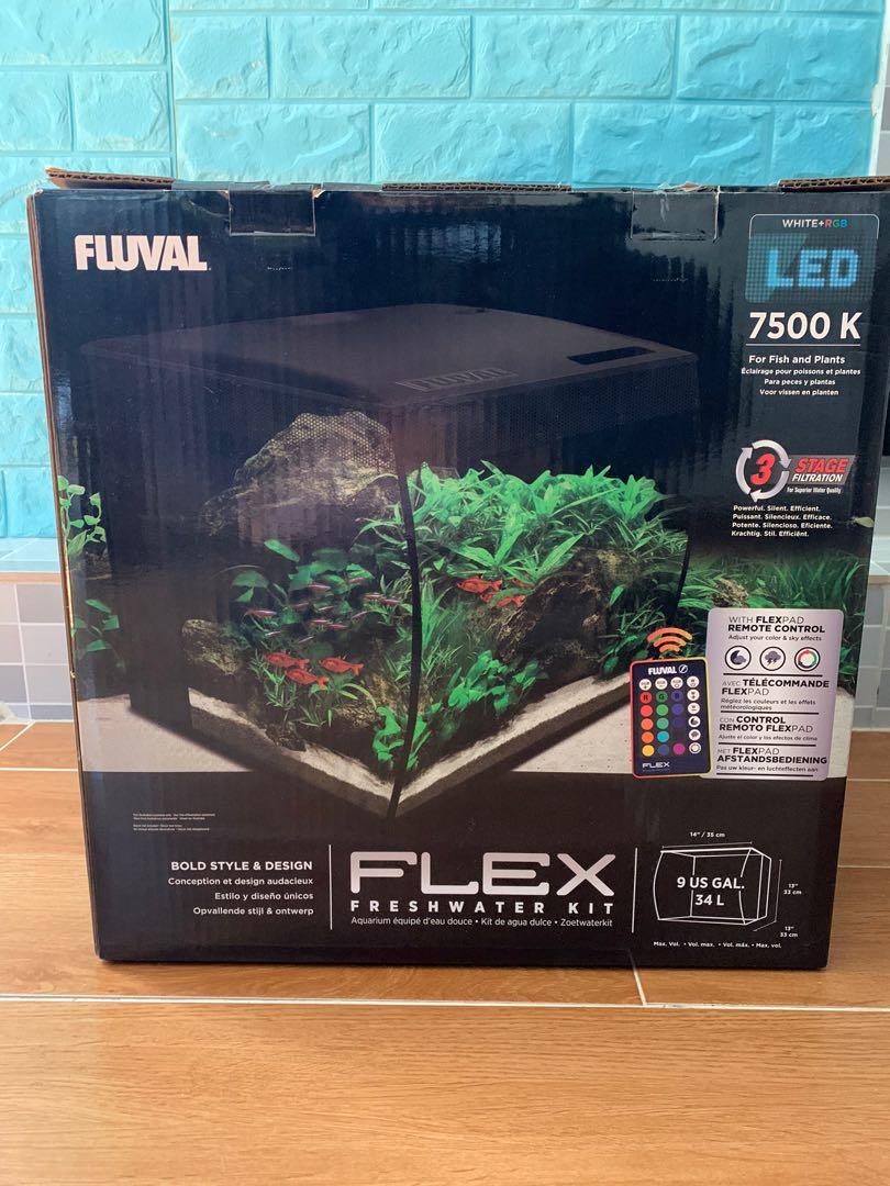 Fluval Flex 34 l Aquarium almost new!, 寵物用品, 寵物家品及其他 - Carousell