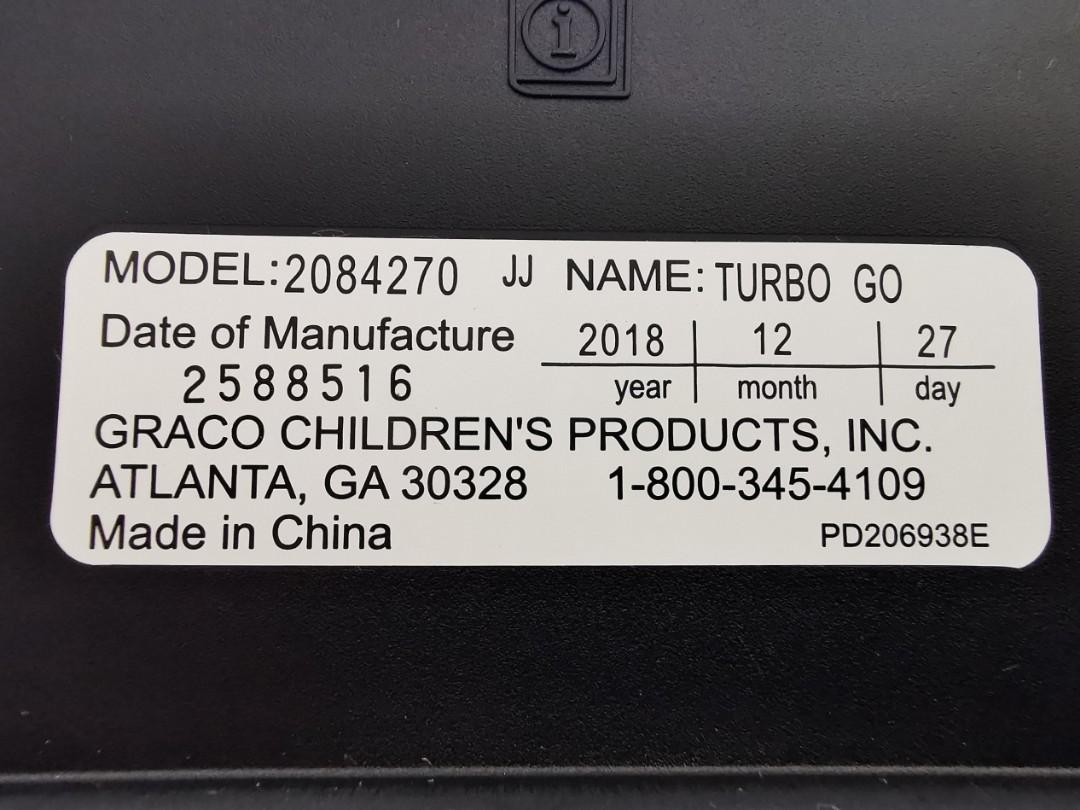 Graco Turbo GO Folding Backless Booster in McKenna (8 years 11 months ...