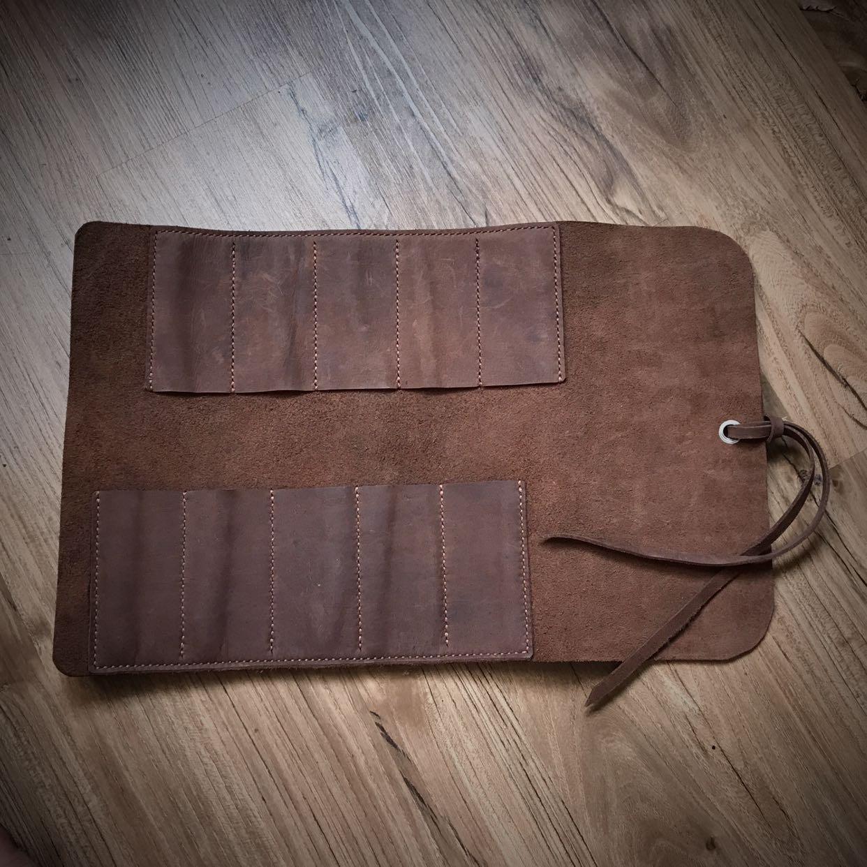 Handcrafted Leather Tool Roll / Pouch, Hobbies & Toys, Stationery ...