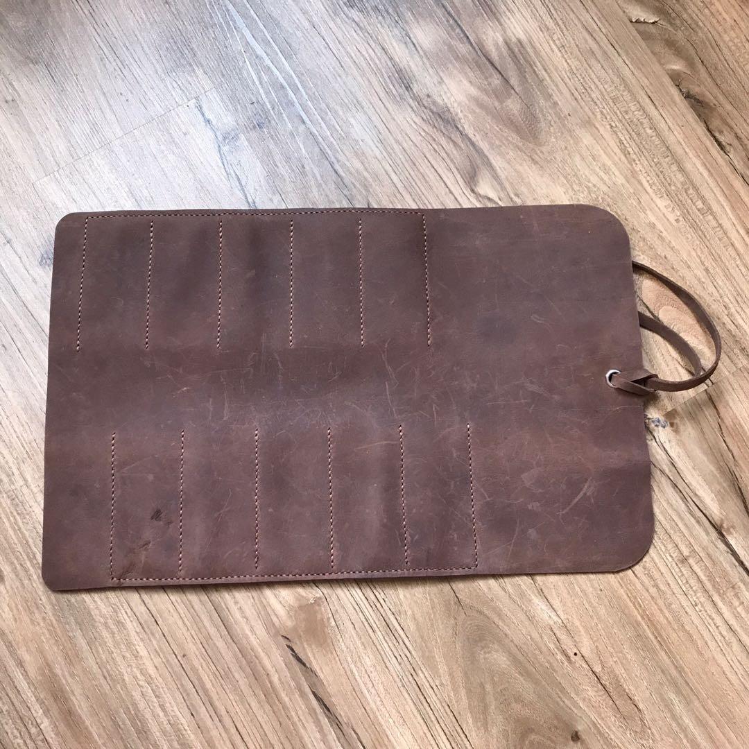 Handcrafted Leather Tool Roll / Pouch, Hobbies & Toys, Stationery ...