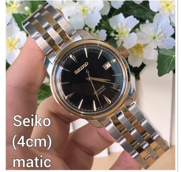 Jam Pria Seiko Presage Automatic Steel Full Gold Ori BM, Fesyen Pria ...