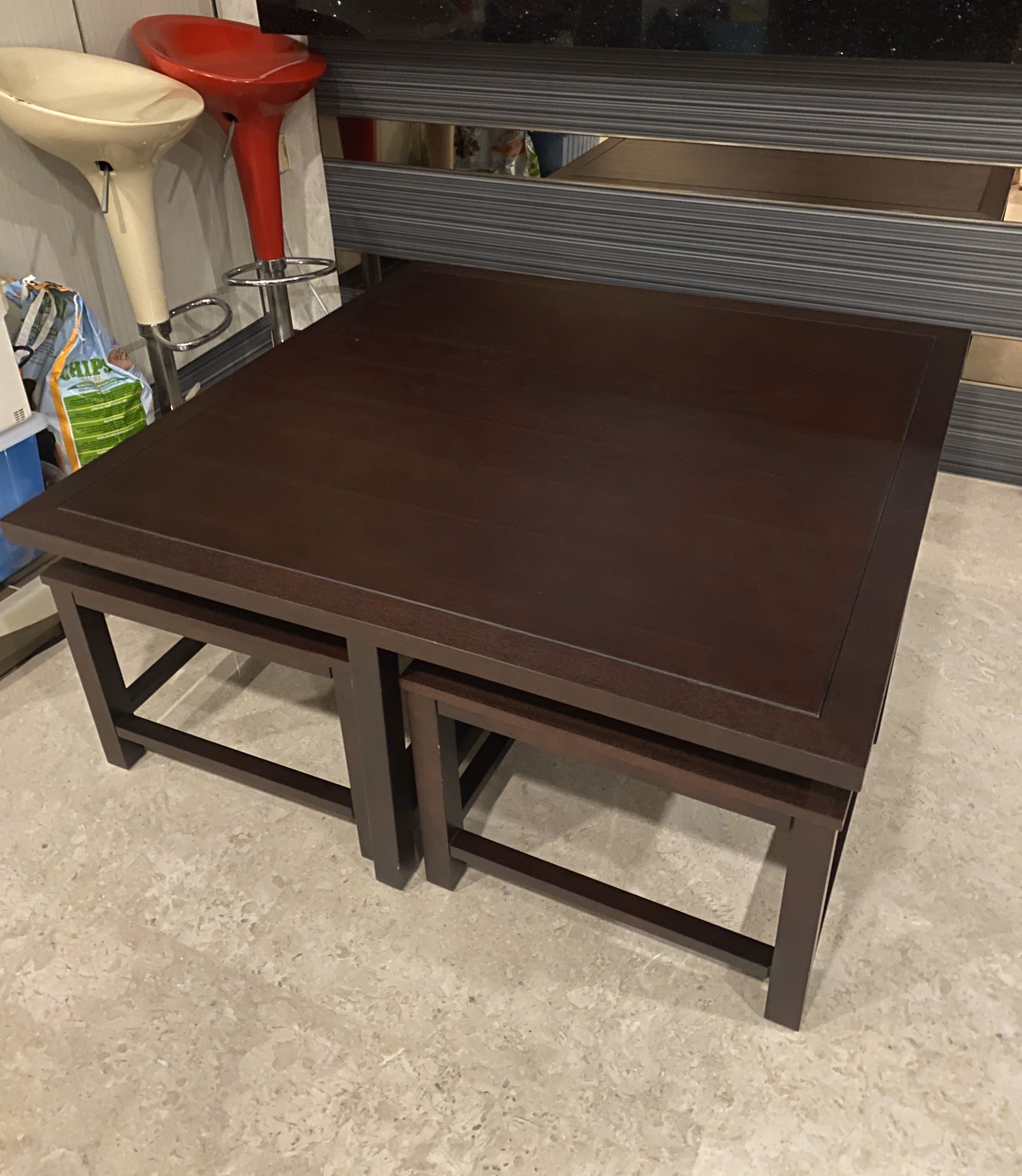 japanese style wooden square table, Furniture & Home Living, Furniture ...