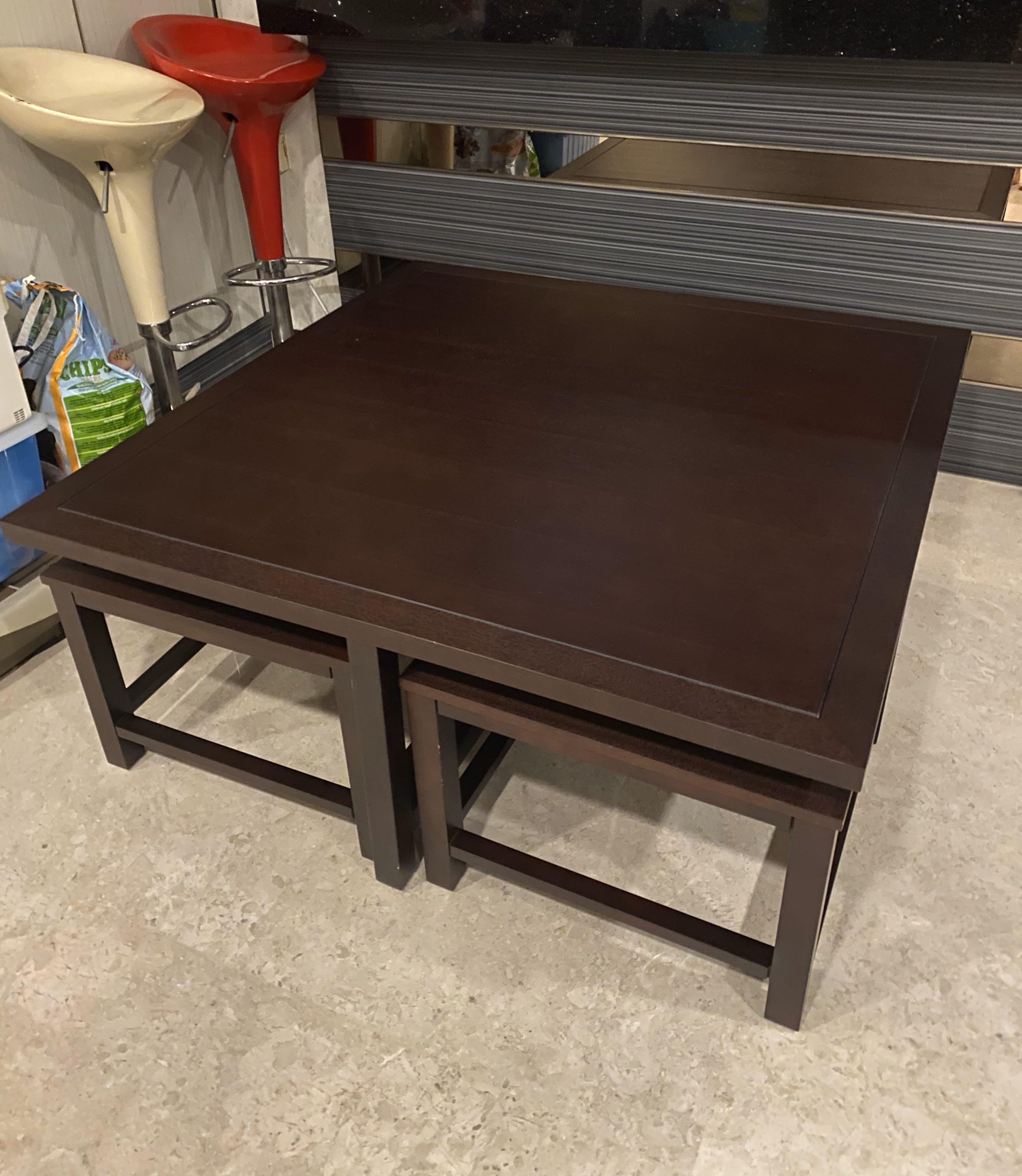 japanese style wooden square table, Furniture & Home Living, Furniture ...