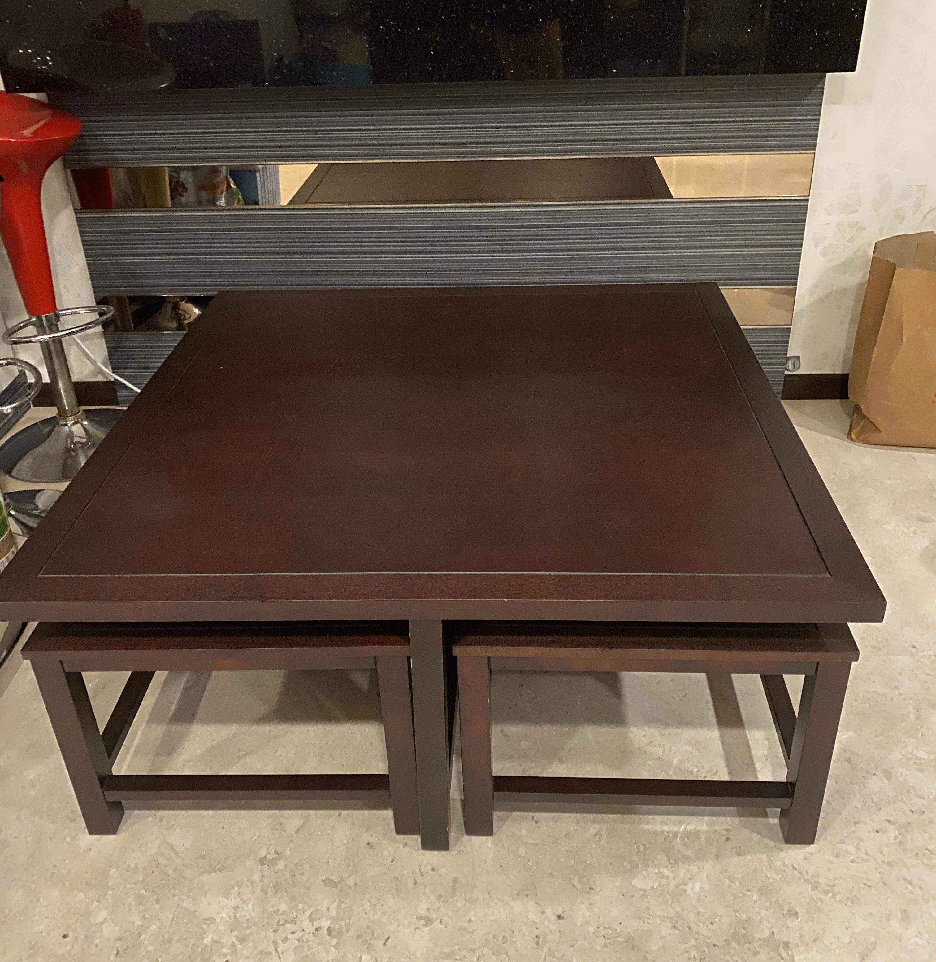 japanese style wooden square table, Furniture & Home Living, Furniture ...