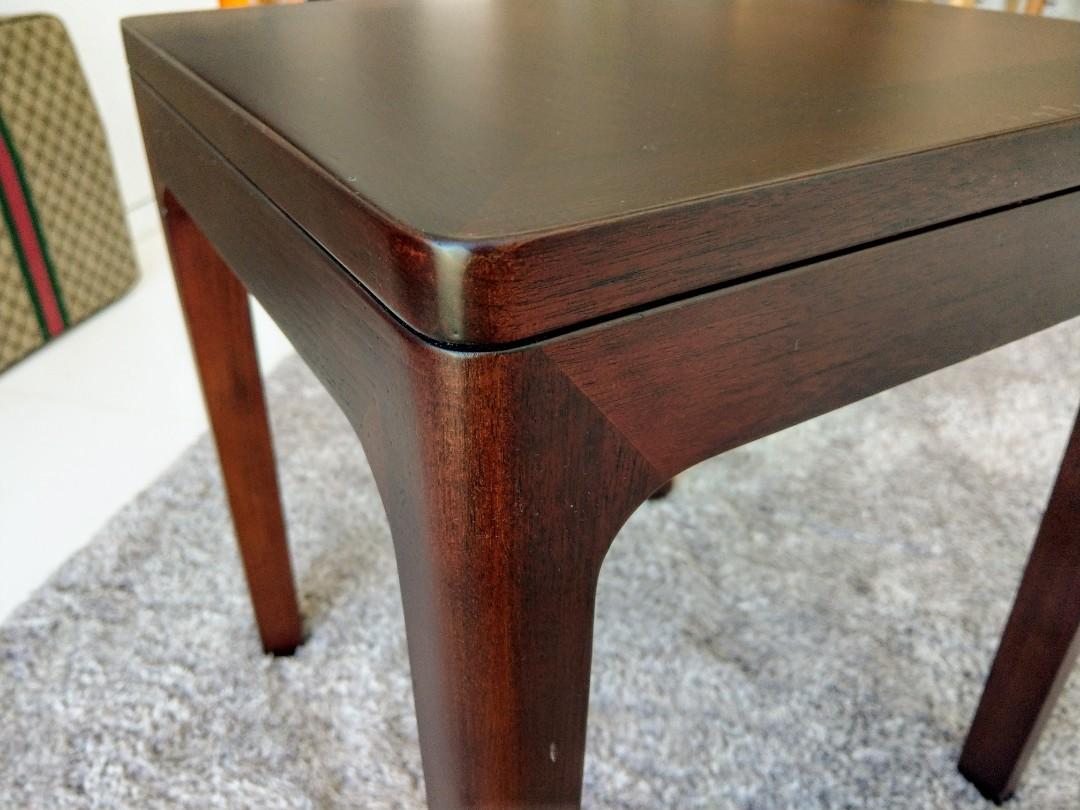 Muji Side Table Walnut, Furniture & Home Living, Furniture, Tables ...