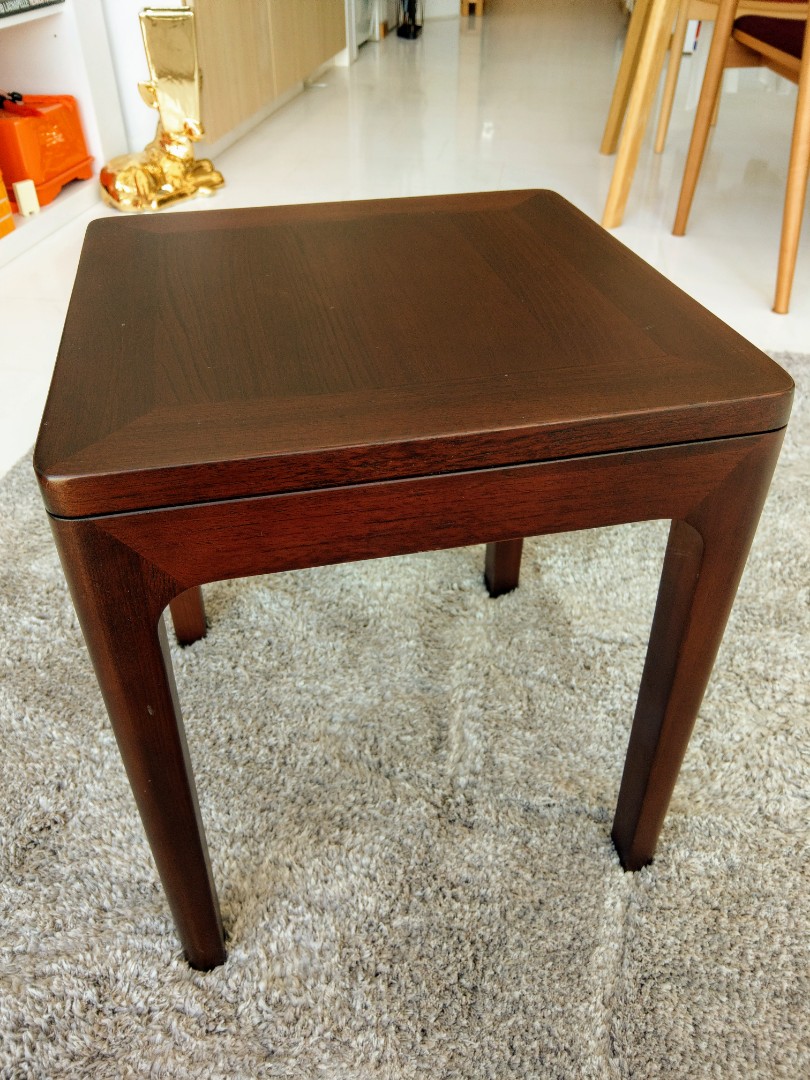 Muji Side Table Walnut, Furniture & Home Living, Furniture, Tables ...