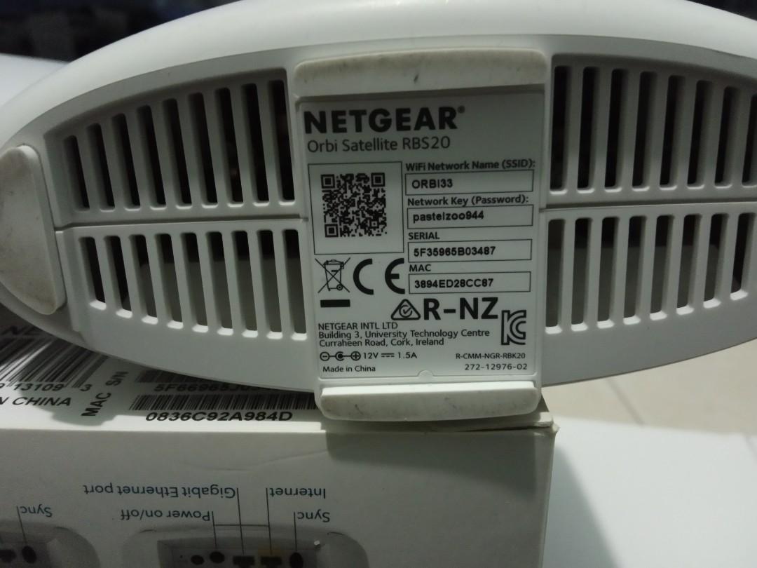 Netgear Orbi RBK20 Router, Computers & Tech, Parts & Accessories ...
