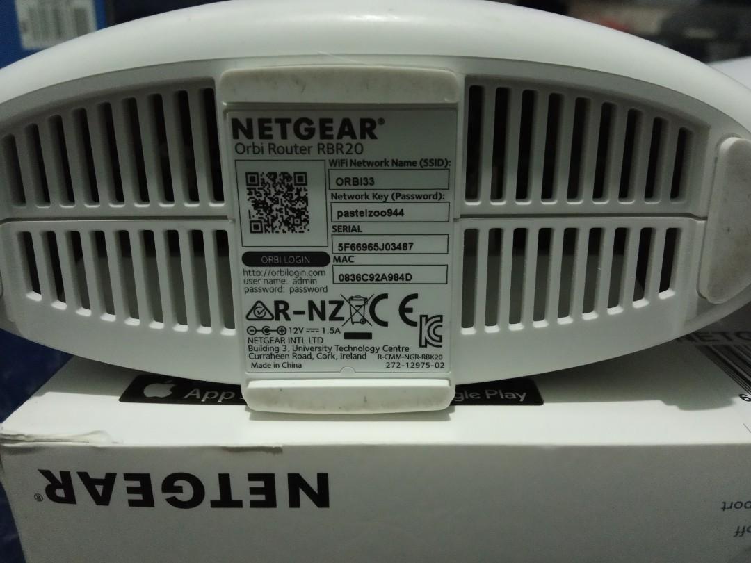 Netgear Orbi RBK20 Router, Computers & Tech, Parts & Accessories ...