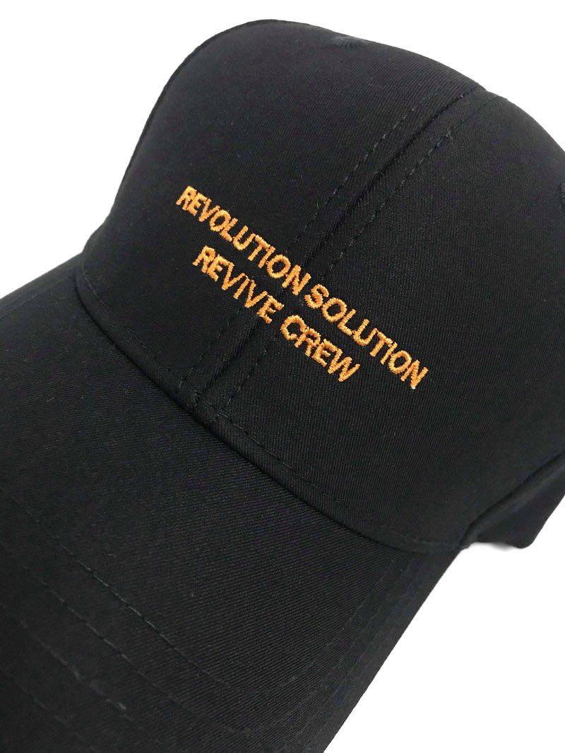 Revive 經典 革命 字體 老帽 Cap 黑橘, 他的時尚, 手錶及配件, 棒球帽、帽在旋轉拍賣
