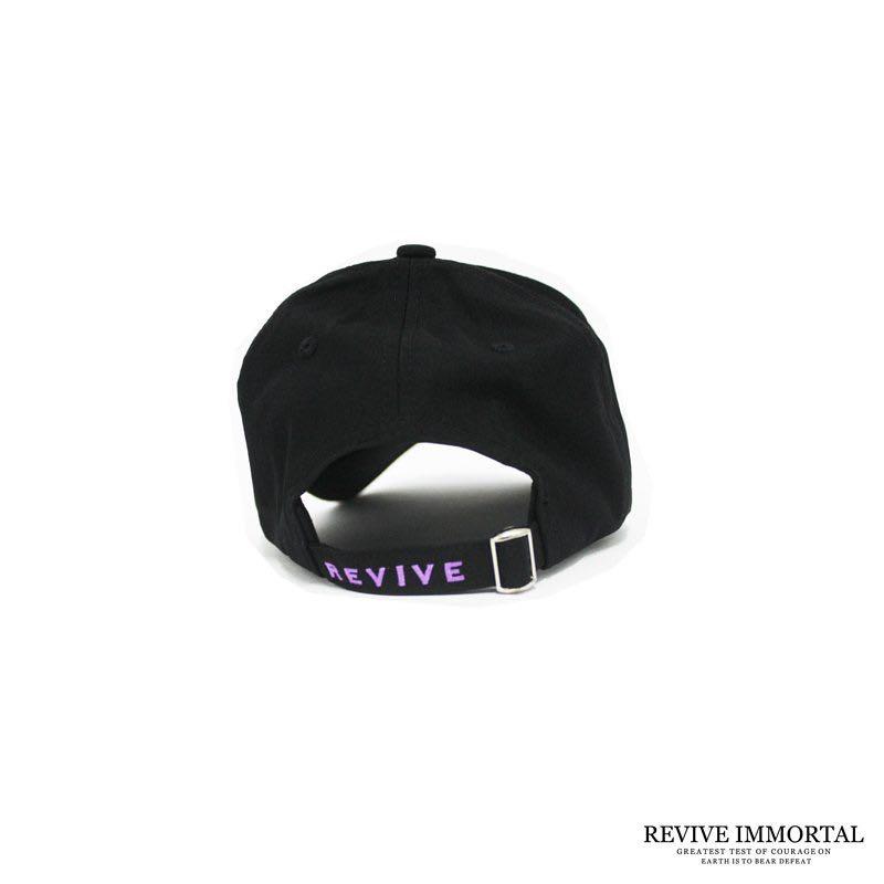 Revive 瘋狂 字體 老帽 Cap 黑紫, 他的時尚, 手錶及配件, 帽子在旋轉拍賣
