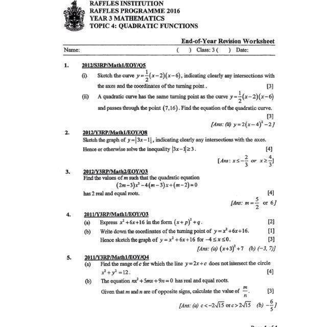 RI Math Notes / Topical worksheets / revision package / year 1 / 2 / 3 ...