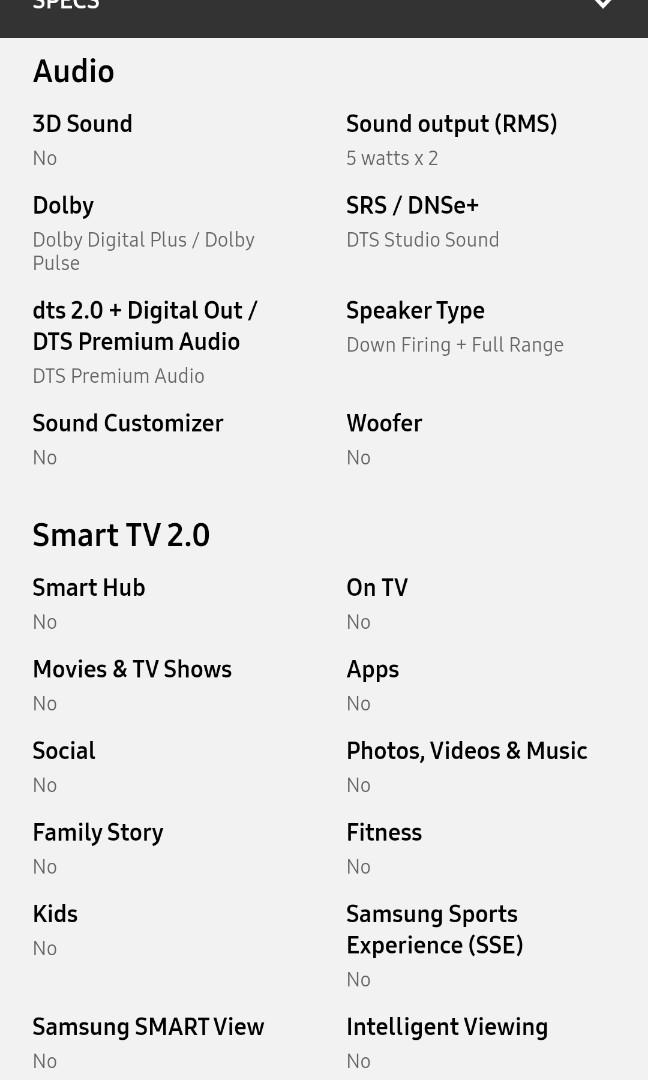 Samsung 28 Inch TV, TV & Home Appliances, TV & Entertainment, TV on ...