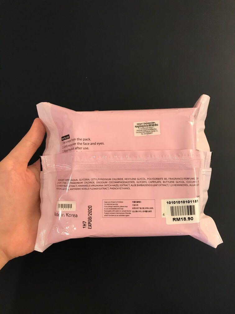 Sasa Makeup Remover Wipes 25 sheets, Beauty & Personal Care, Face ...