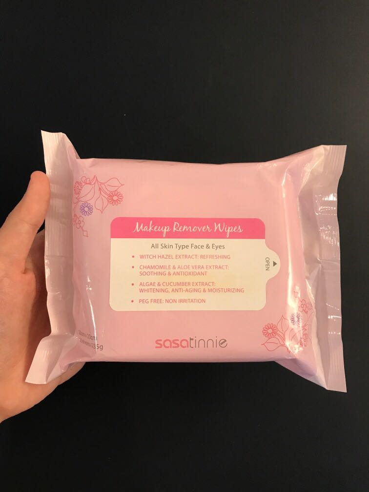 Sasa Makeup Remover Wipes 25 sheets, Beauty & Personal Care, Face ...