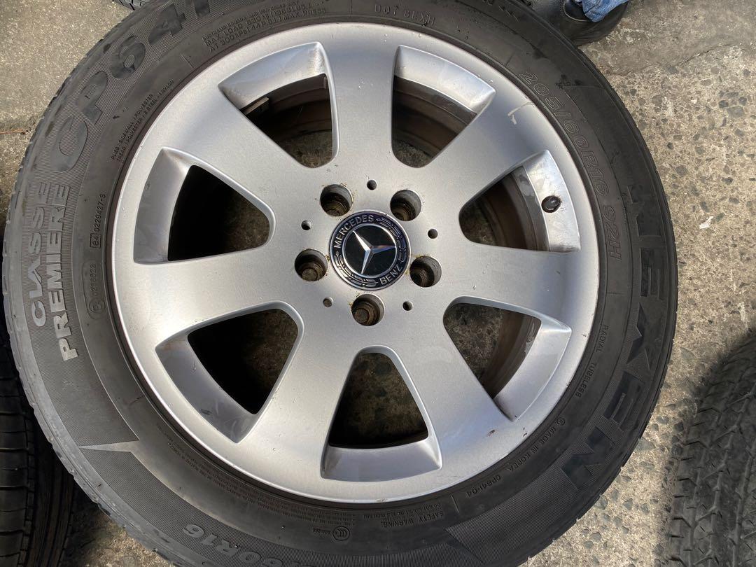 16" Kompressor Benz Mags used 5Holes pcd 112 mags only NO Tires, Car ...