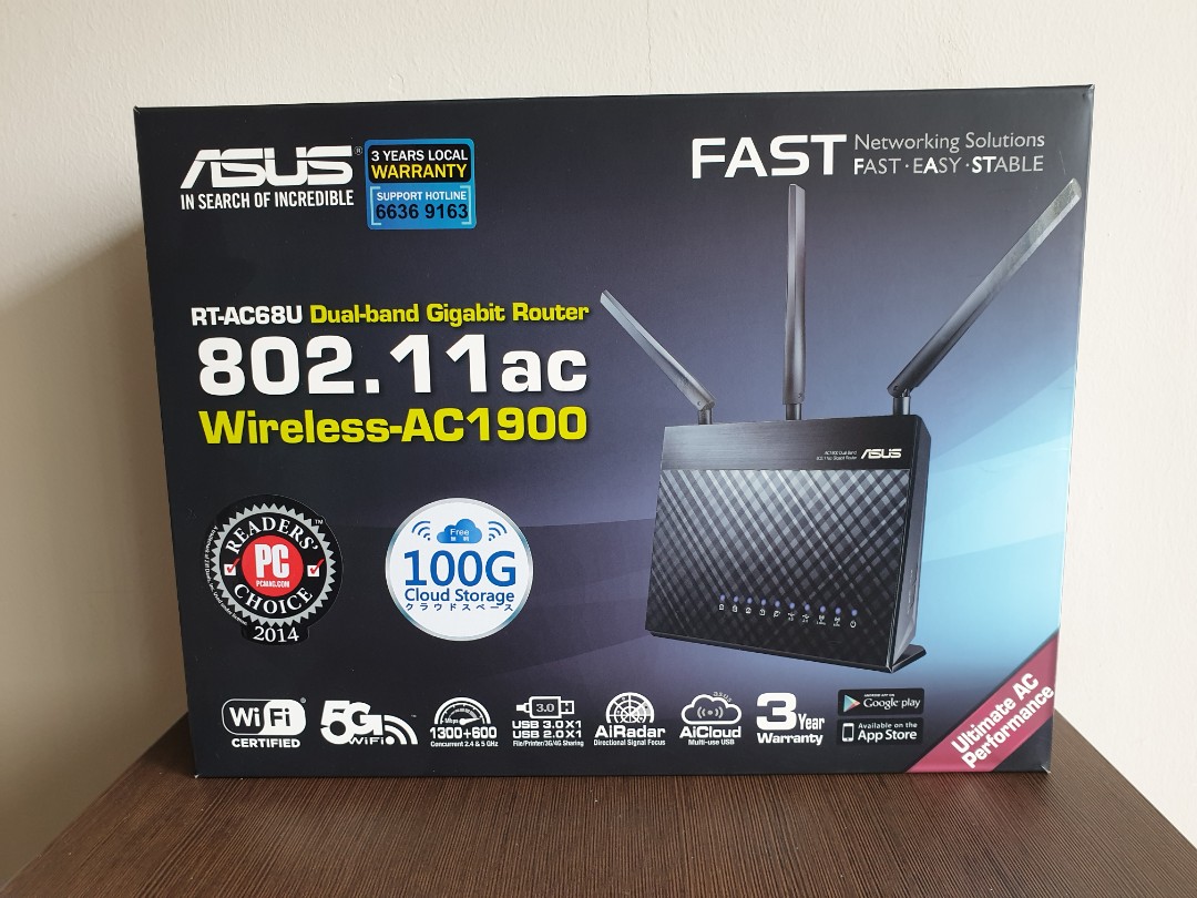 Asus RT-AC68U Wi-Fi Router, Computers & Tech, Parts & Accessories ...
