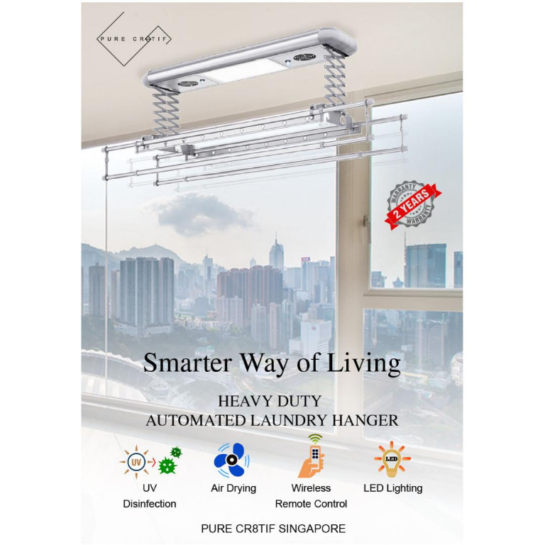 Automated Electric Clothes Hanger System, Furniture & Home Living, Home ...