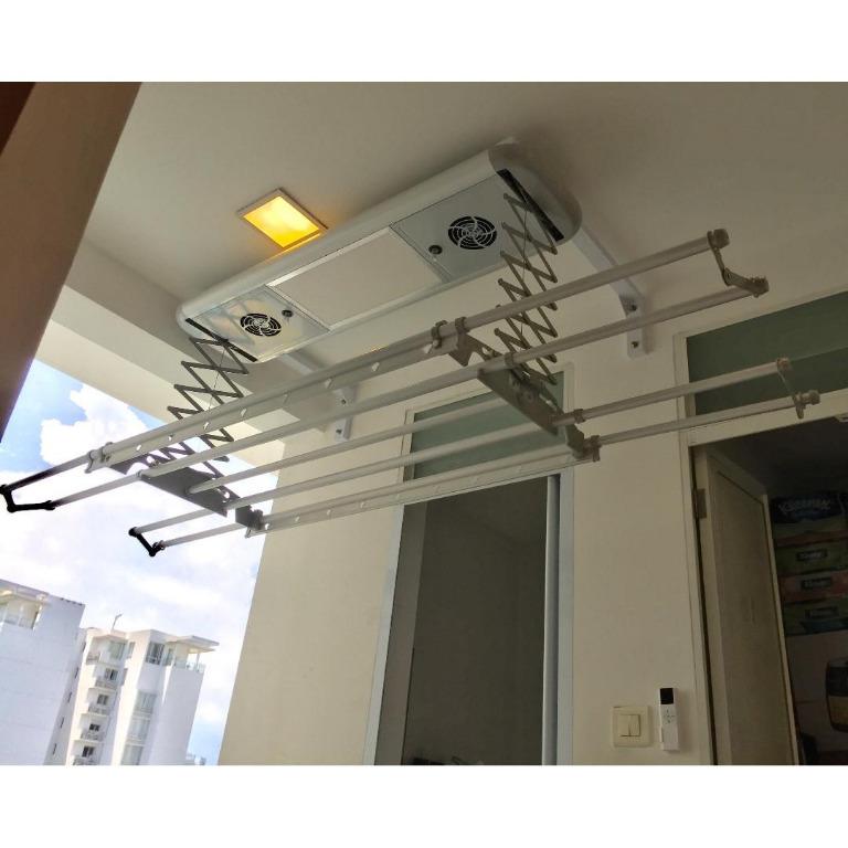 Automated Electric Clothes Hanger System, Furniture & Home Living, Home ...
