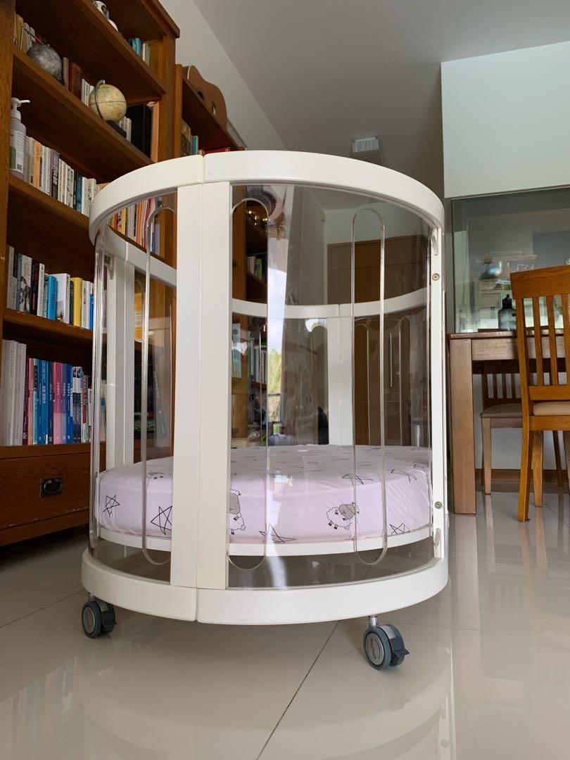 Babyhood Kaylula Sova Cot Clear, Babies & Kids, Baby Nursery & Kids ...