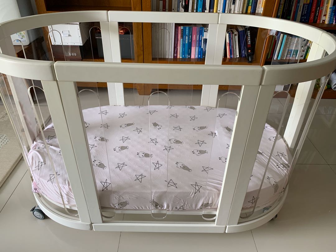 Babyhood Kaylula Sova Cot Clear, Babies & Kids, Baby Nursery & Kids ...