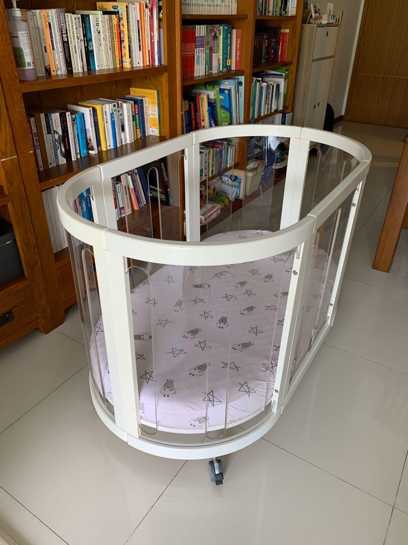 Babyhood Kaylula Sova Cot Clear, Babies & Kids, Baby Nursery & Kids ...