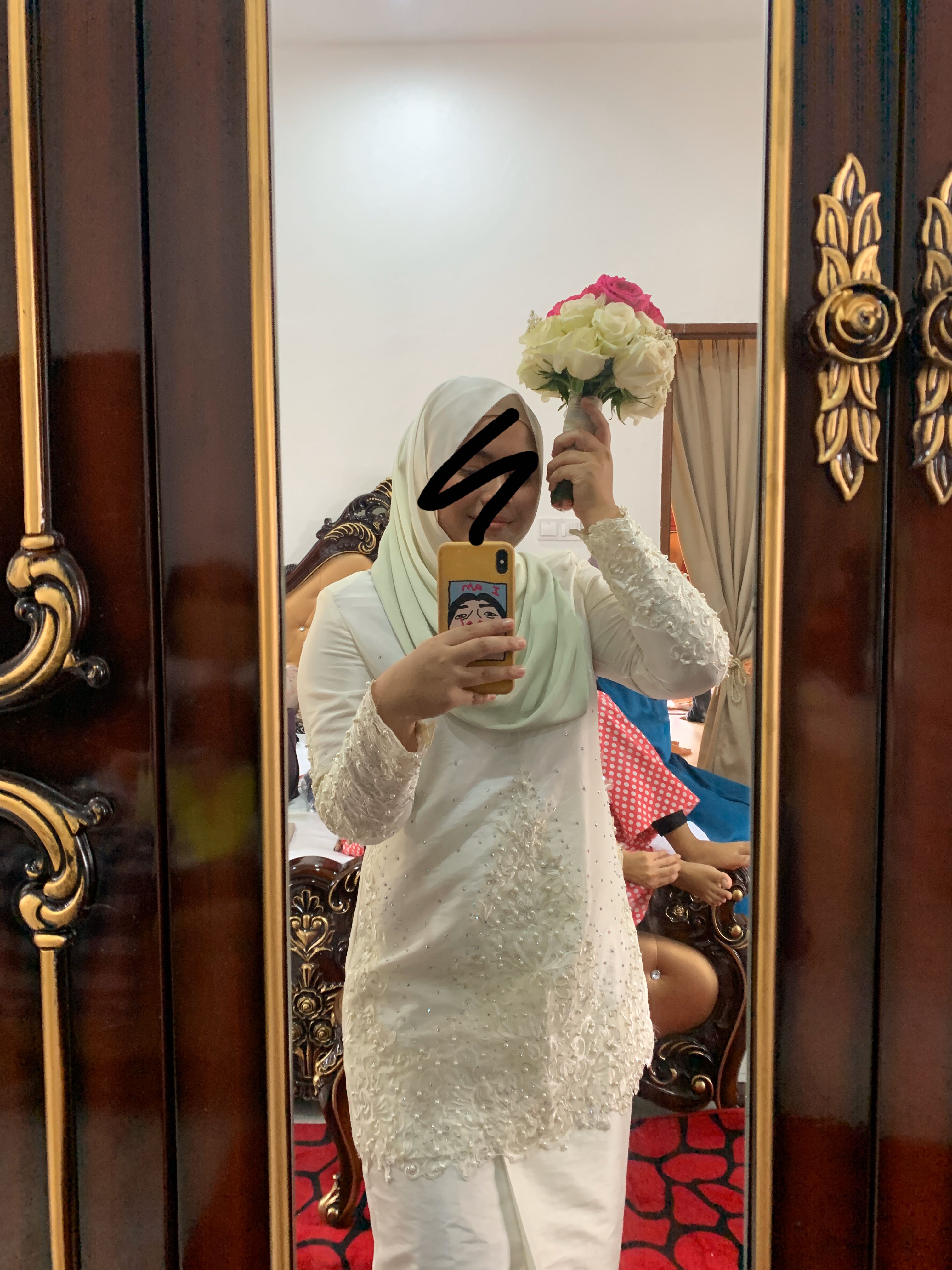 Baju tunang/ Nikah, Women's Fashion, Muslimah Fashion, Baju Kurung & sets on Carousell