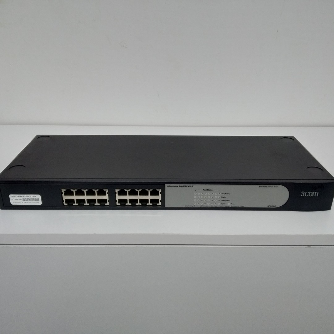Ethernet Switch 3COM, Computers & Tech, Parts & Accessories, Computer ...