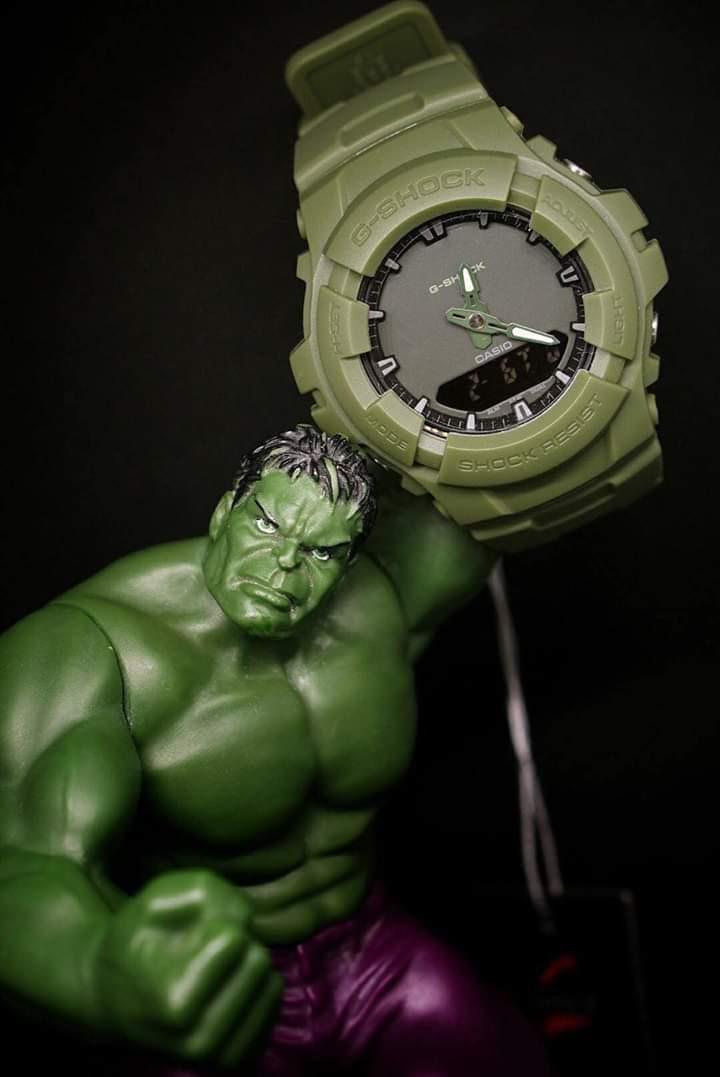 G-100 INCREDIBLE HULK GDHOCK WATCH, Men's Fashion, Watches ...