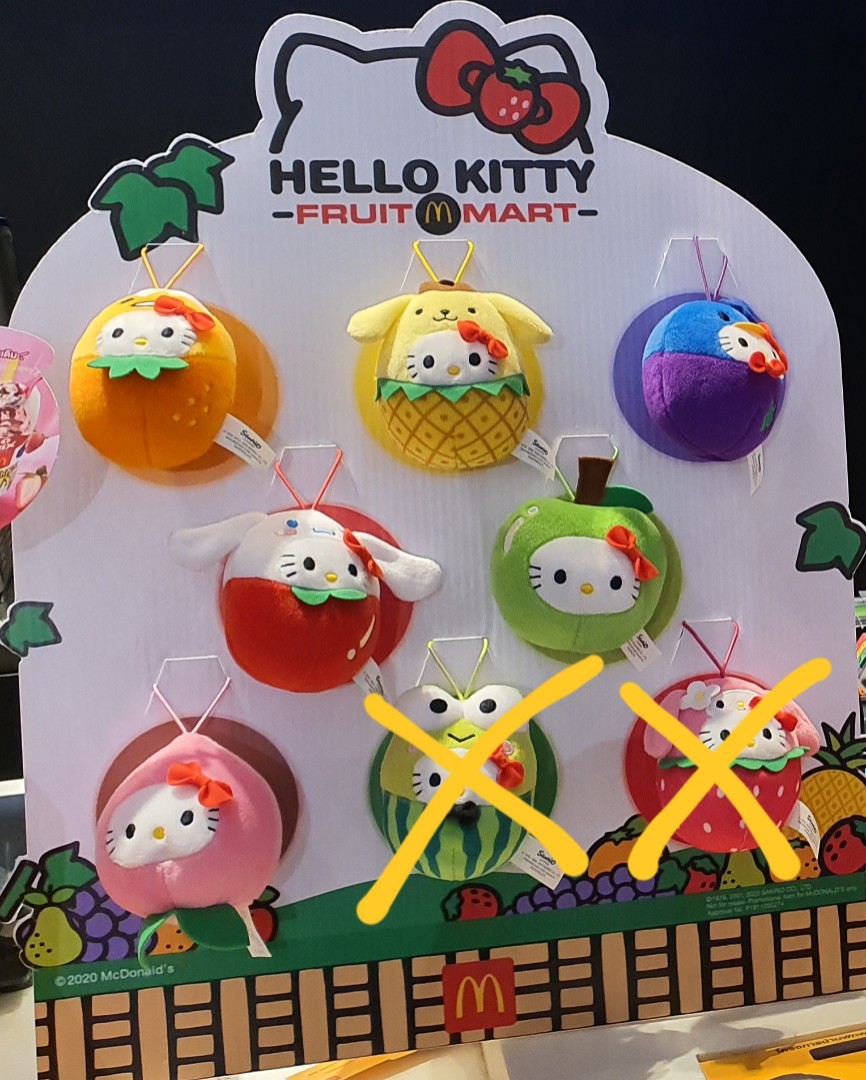 Hello Kitty Fruit Mart McDonald's Thailand Set, Hobbies & Toys, Toys ...