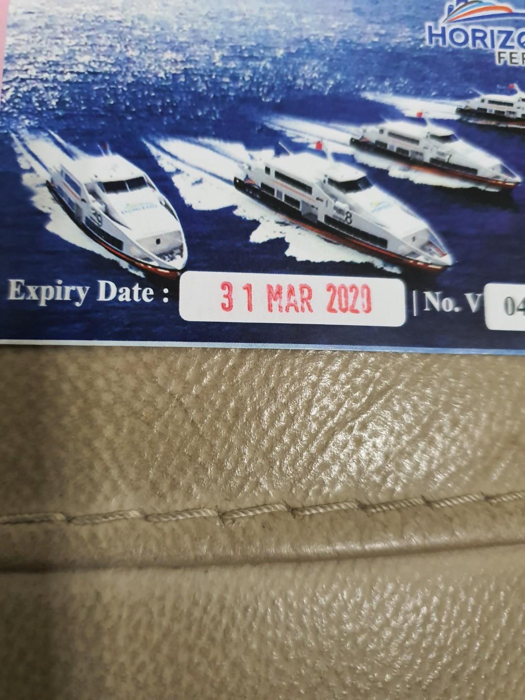 Horizon Ferry Ticket, Tickets & Vouchers, Event Tickets on Carousell