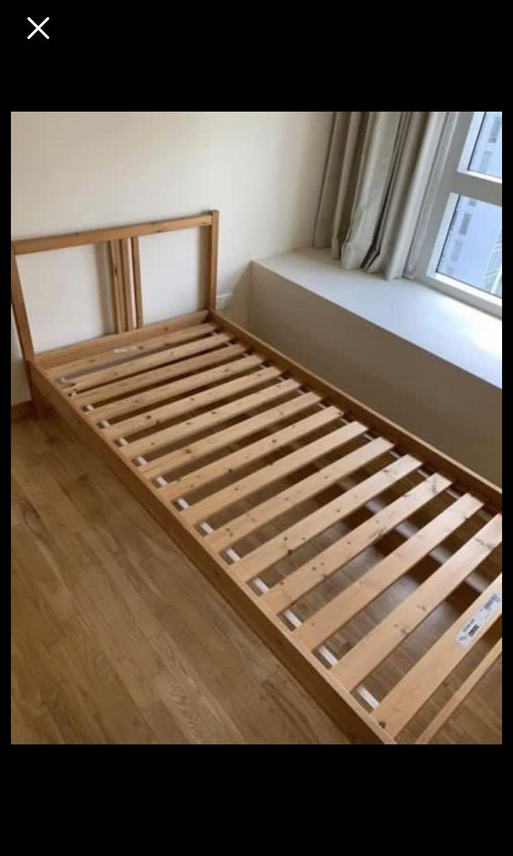 Ikea Single Bed Frame, Furniture & Home Living, Furniture, Bed Frames ...
