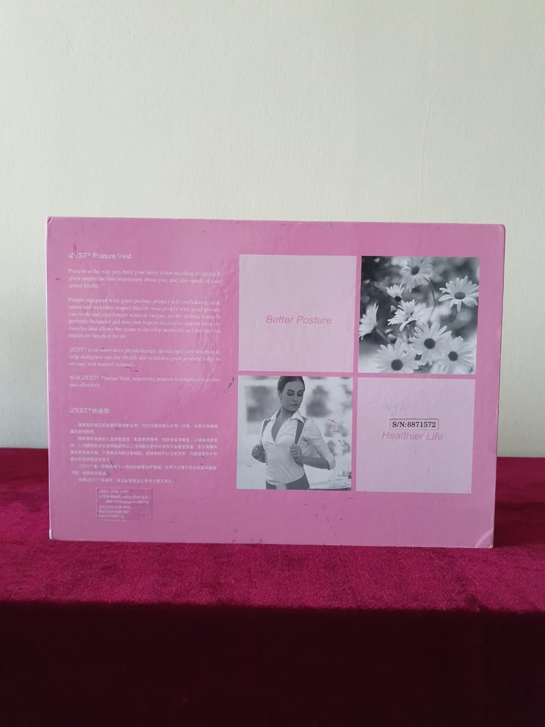 Izest Posture Vest, Health & Nutrition, Massage Devices on Carousell