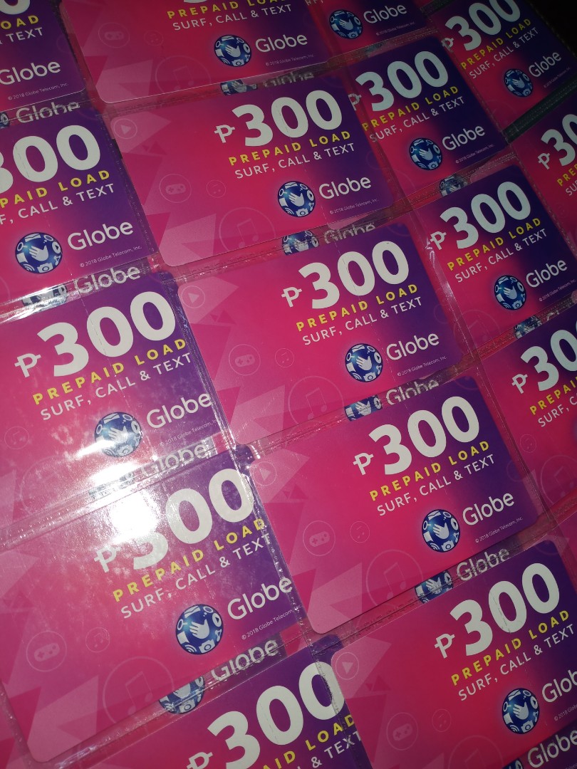 Load Cards 300load (Globe), Mobile Phones & Gadgets, Mobile & Gadget ...