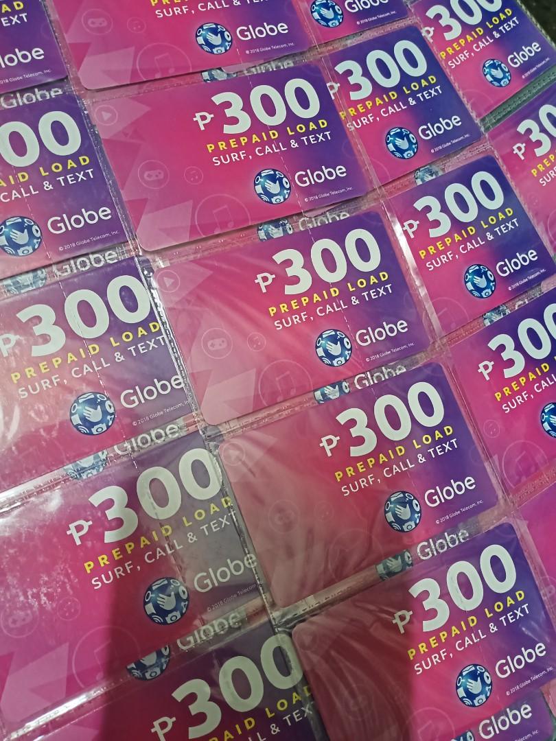 Load Cards 300load (Globe), Mobile Phones & Gadgets, Mobile & Gadget ...
