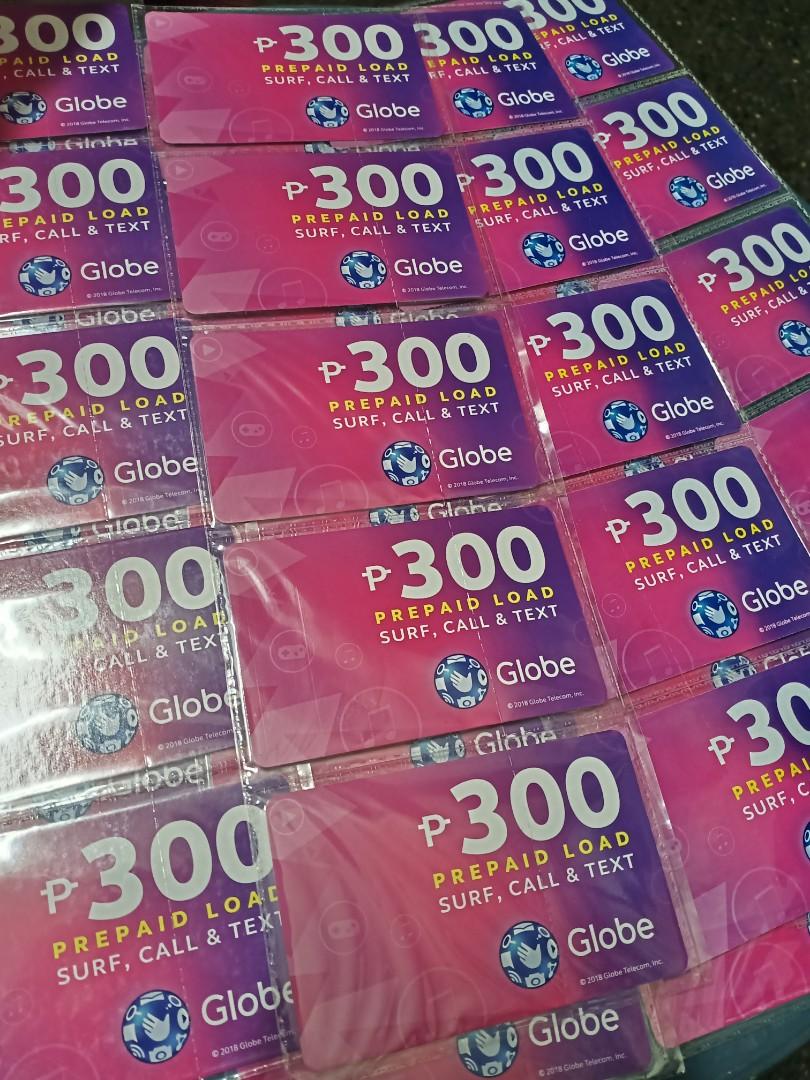Load Cards 300load (Globe), Mobile Phones & Gadgets, Mobile & Gadget ...