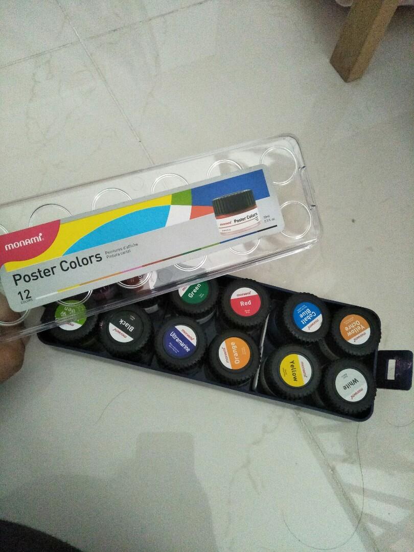 Monami poster colour, Hobbies & Toys, Stationery & Craft, Art & Prints ...