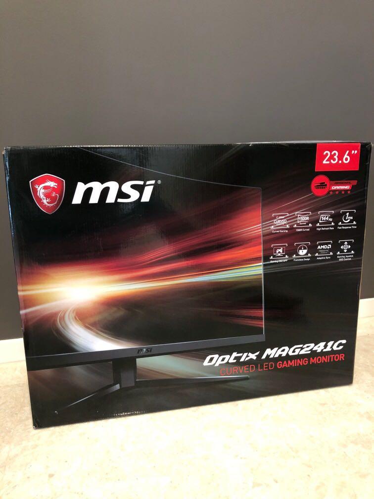 MSI OPTIX MAG241C, Computers & Tech, Parts & Accessories, Computer ...