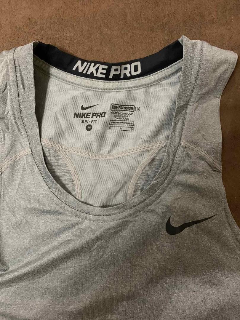 Nike pro combat sando, Men's Fashion, Activewear on Carousell