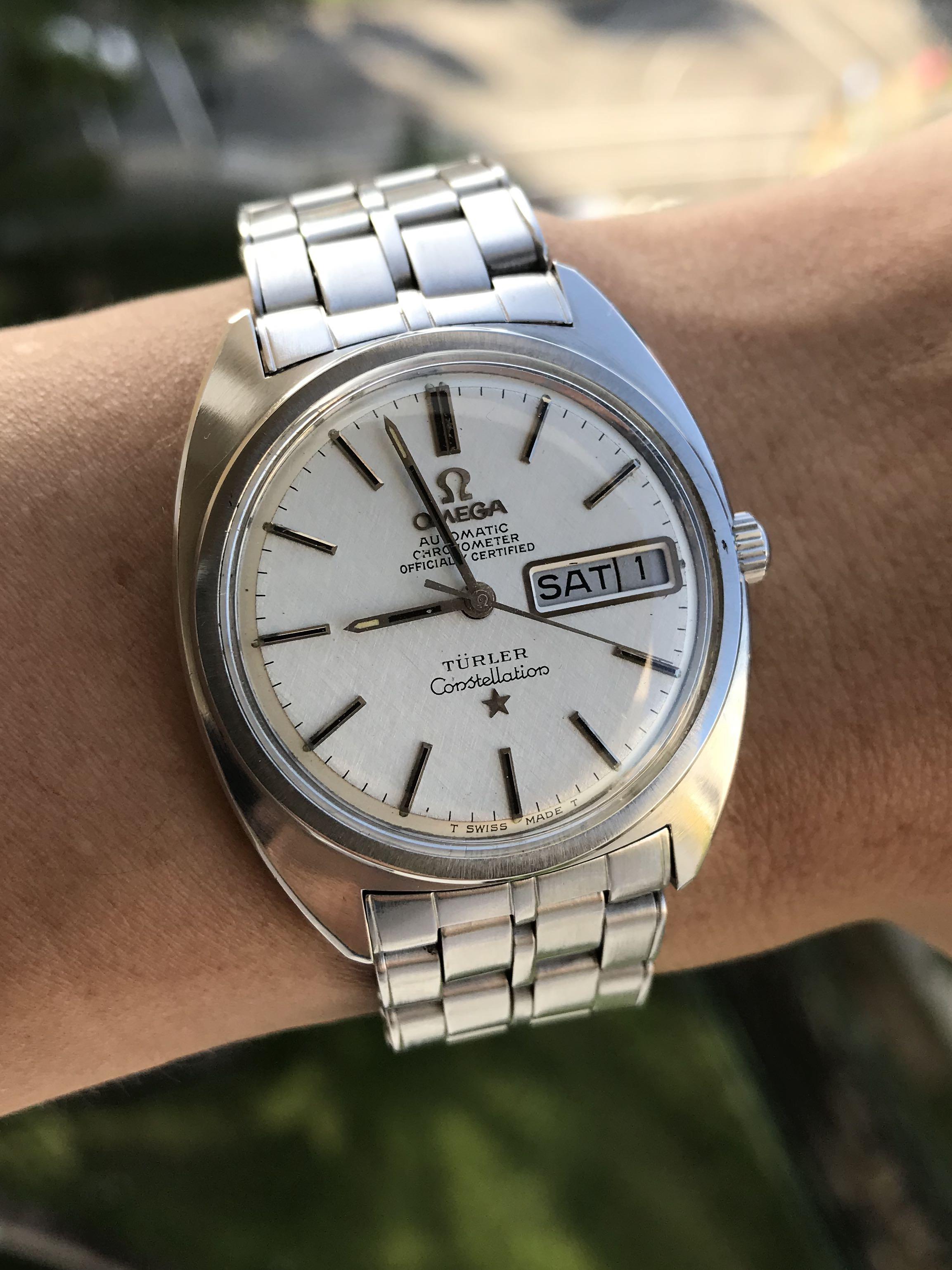 Omega TURLER LINEN constellation chronometer automatic, Luxury, Watches ...