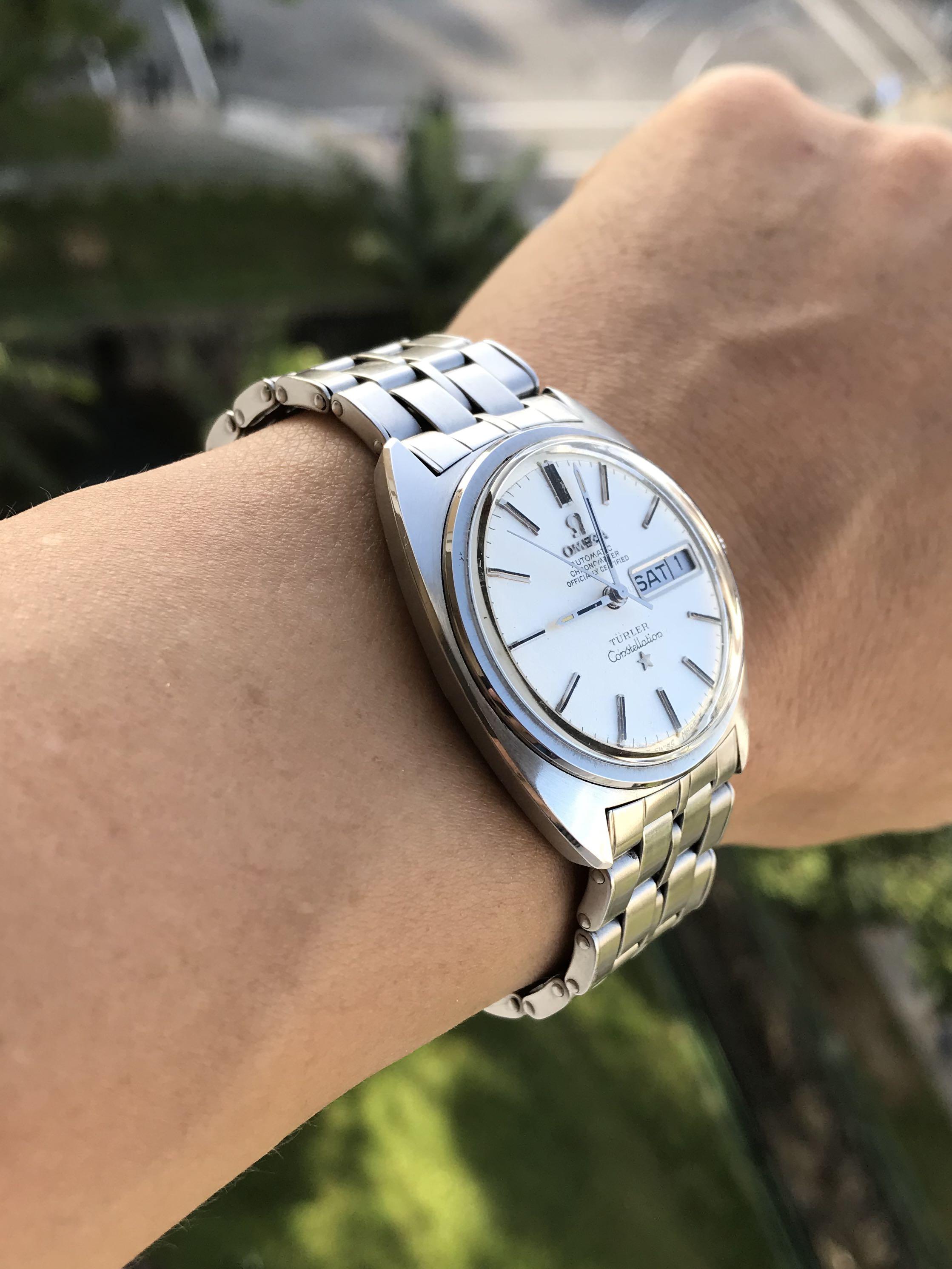 Omega TURLER LINEN constellation chronometer automatic, Luxury, Watches ...