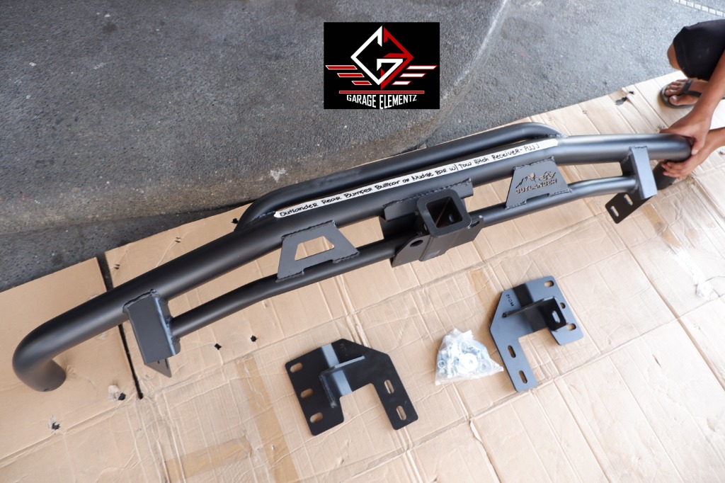 Outlander Rear steel bumper nudge with towhitch receiver Fortuner ...