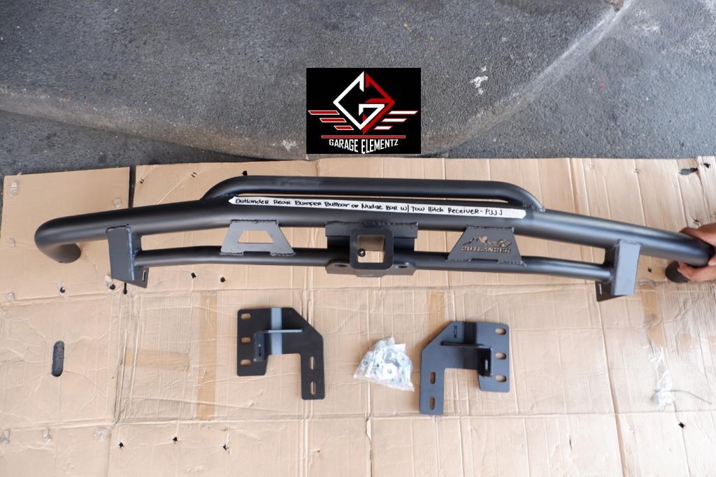 Outlander Rear steel bumper nudge with towhitch receiver Fortuner ...
