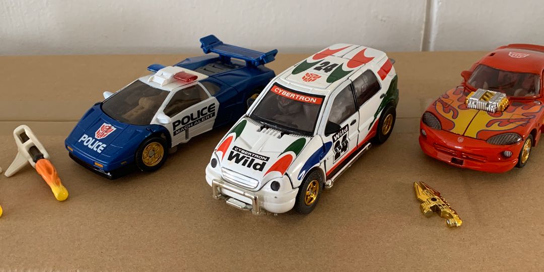 Transformers RID car brothers X-brawn Sideburn Prowl, Hobbies & Toys ...