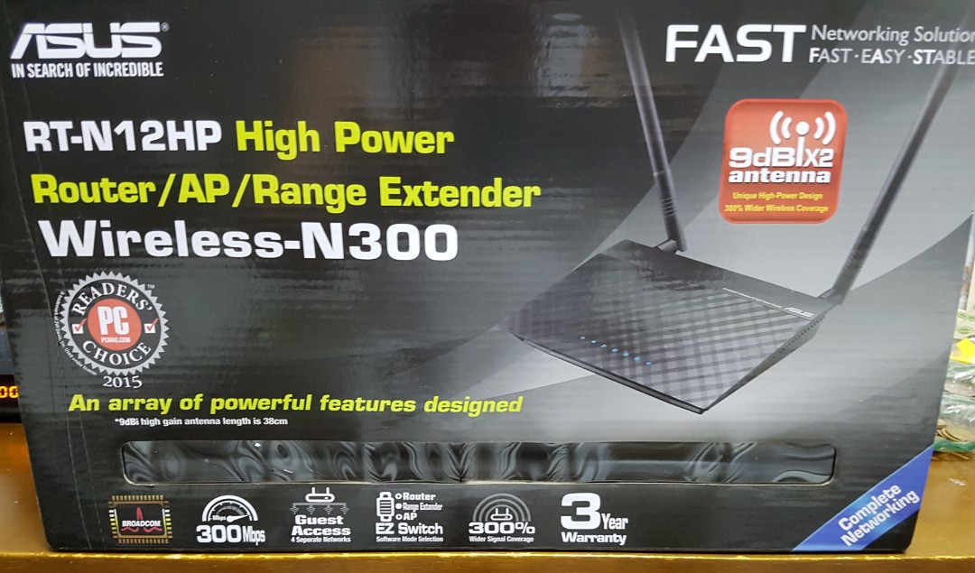 Asus RT-N21HP Long Range Router, Computers & Tech, Parts & Accessories ...