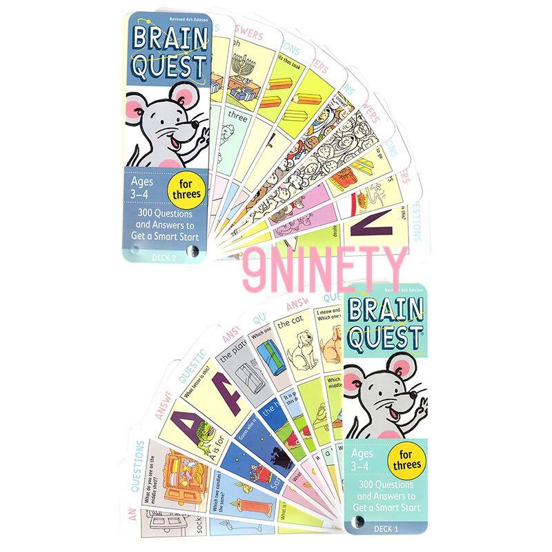 Brain Quest Junior flashcards (4levels), Hobbies & Toys, Books ...