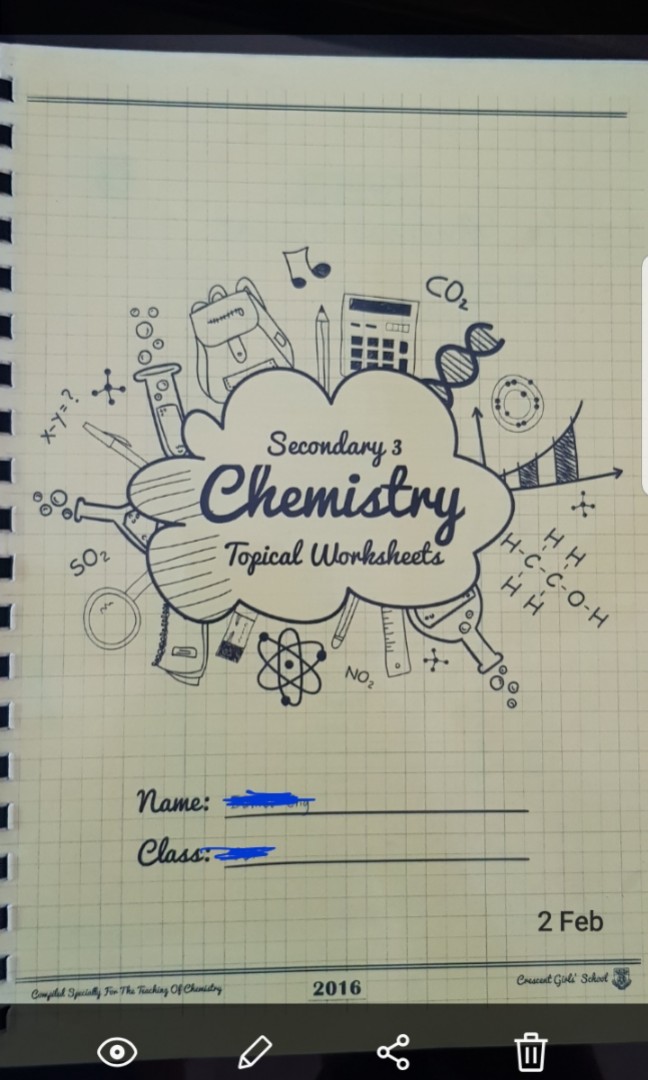 CGS Sec3 Chemistry Topical worksheet, Hobbies & Toys, Books & Magazines ...