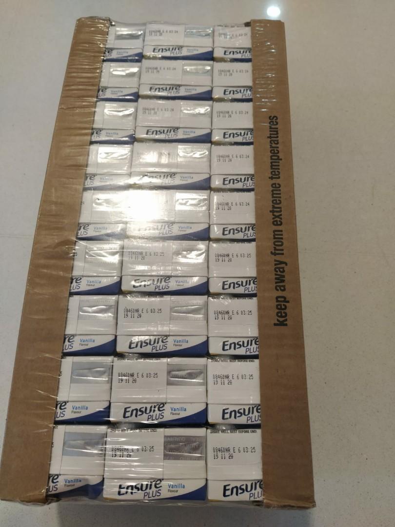 Ensure plus milk (carton of 27), Health & Nutrition, Health Supplements ...