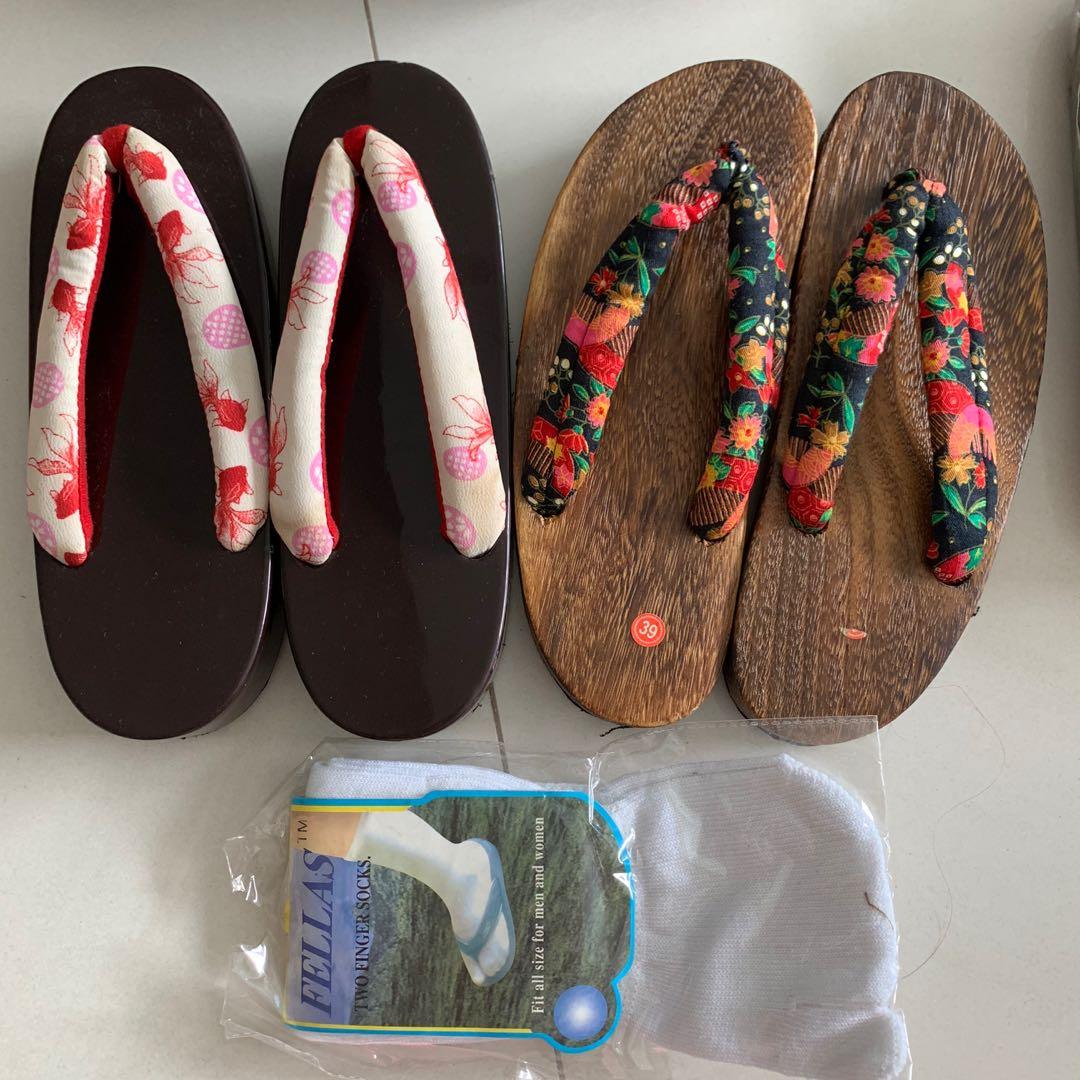 Flora Yukata set Japanese Geta, Women's Fashion, Dresses & Sets, Sets ...