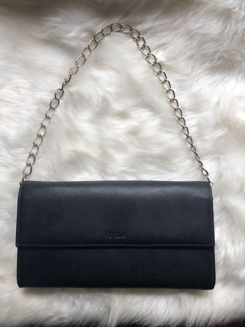 Furla wallet on chain, Luxury, Bags & Wallets on Carousell